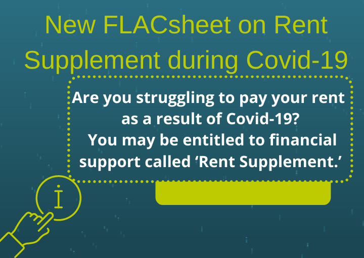 New FLAC information sheet on rent supplement during Covid-19